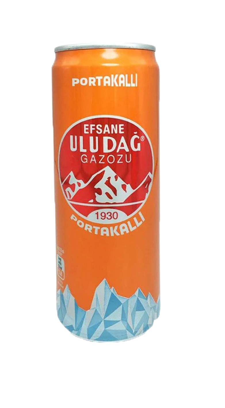 Uludag Orange Flavored Carbonated Beverage 330ml