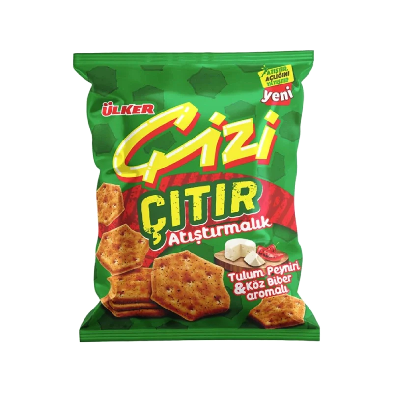 Ulker Cizi Citir Crunchy Snacks Cheese & Pepper 40g
